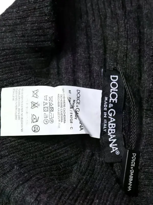 Dolce & Gabbana Ribbed-knit Scarf