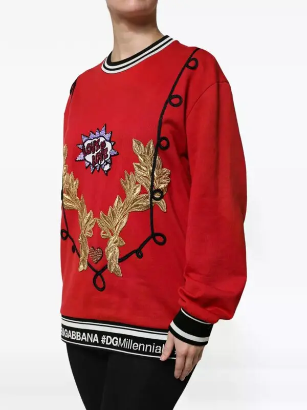 Dolce & Gabbana Embellished Crewneck Sweatshirt