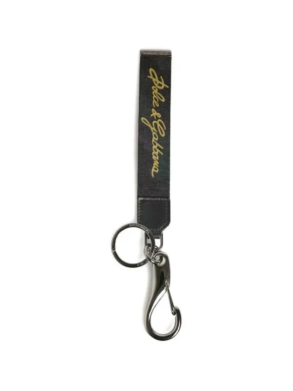 Dolce & Gabbana Logo Print Keychain