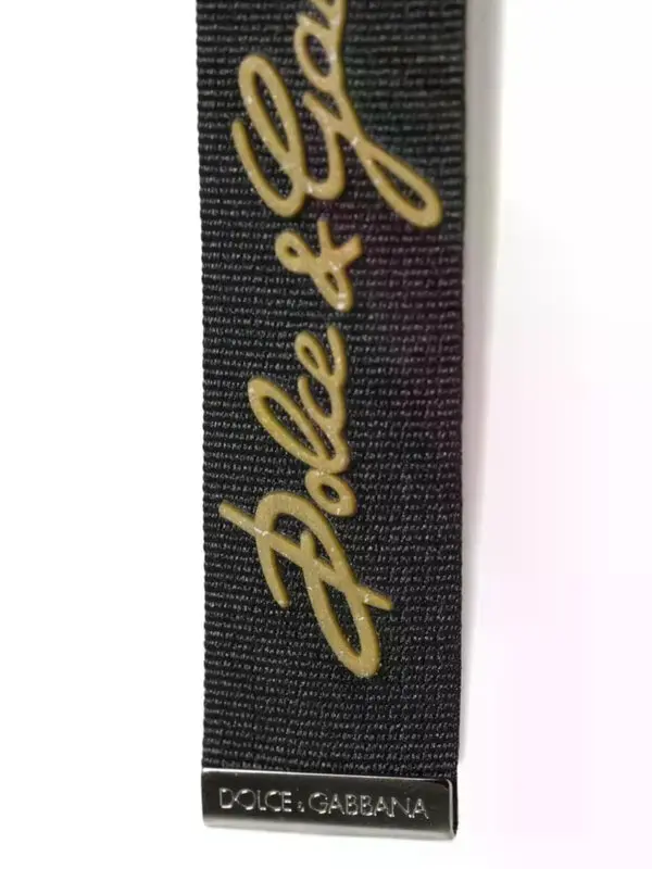 Dolce & Gabbana Logo Print Keychain