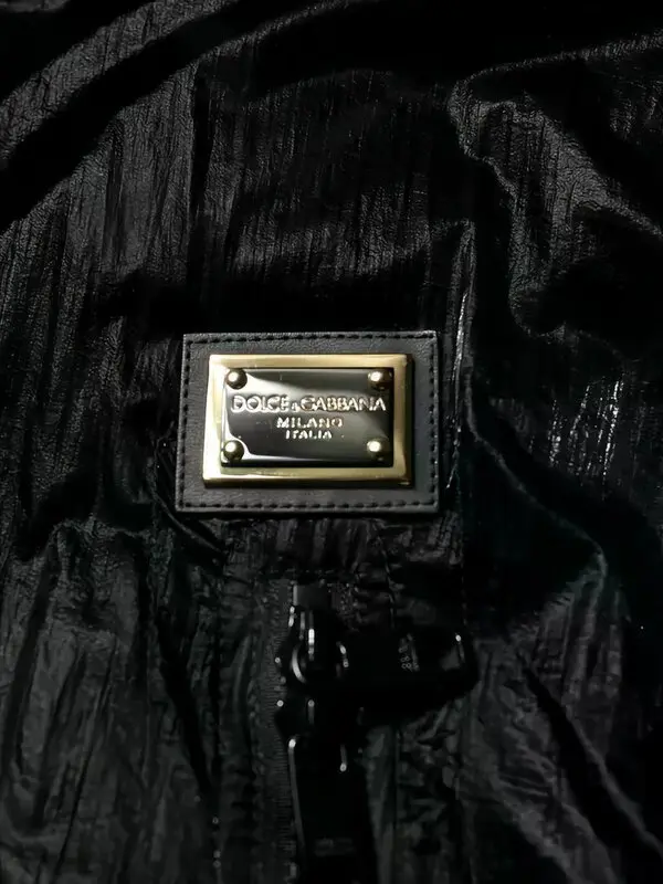 Dolce & Gabbana Logo Plaque Quilted Jacket