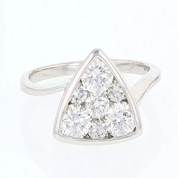 ARTISAN 18k Gold Triangle Diamond Cluster Ring