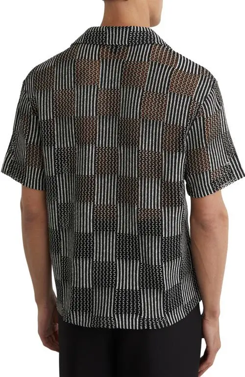 REISS Carlos Striped Polo