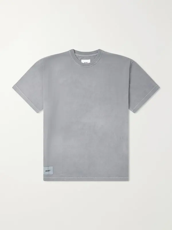 WTAPS Logo-appliquéd Cotton-jersey T-shirt