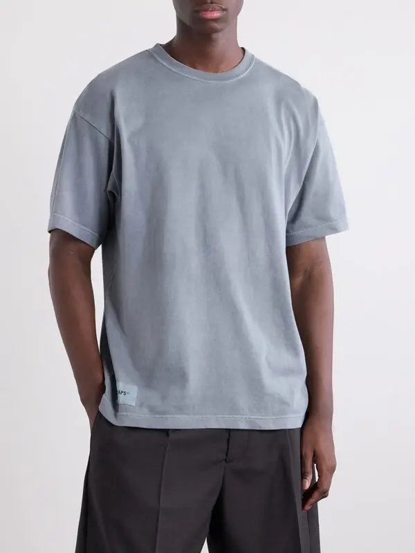 WTAPS Logo-appliquéd Cotton-jersey T-shirt