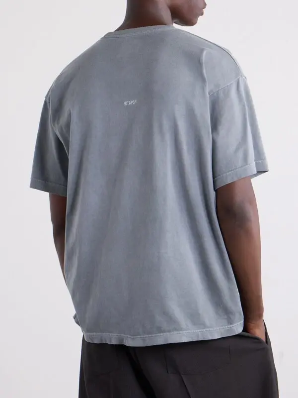 WTAPS Logo-appliquéd Cotton-jersey T-shirt
