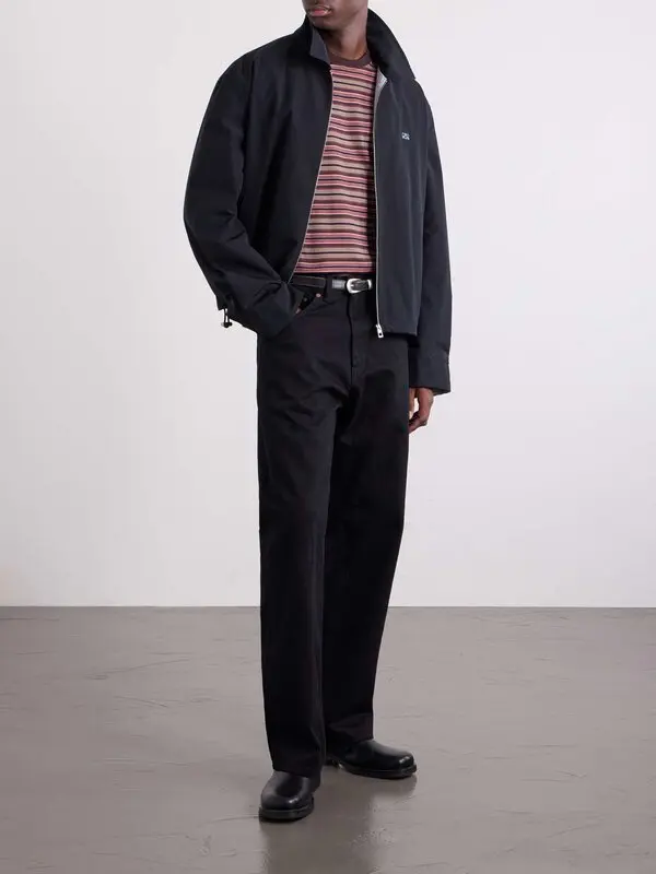WTAPS® Logo-appliquéd Striped Cotton-jersey T-shirt