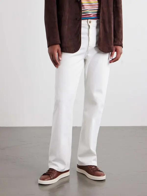 TOD'S Cassetta Rubber-trimmed Glossed-leather Sneakers