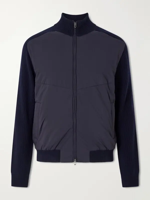 Sease Virgin Wool And Shell Bomber Jacket