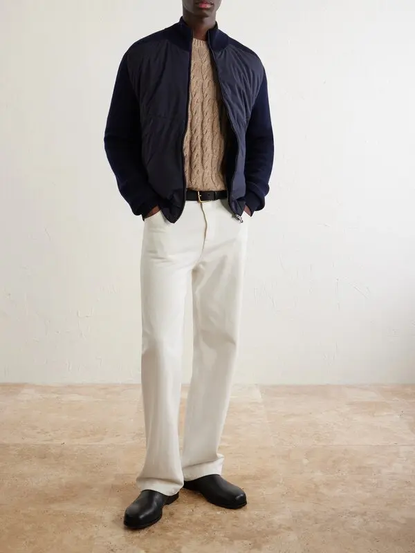 Sease Virgin Wool And Shell Bomber Jacket