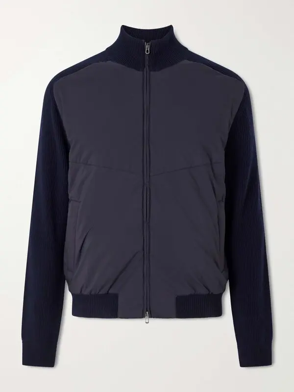 Sease Virgin Wool And Shell Bomber Jacket