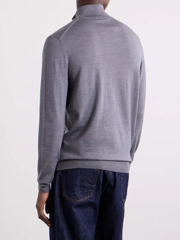 SLOWEAR Zanone Flexwool Half-zip Sweater