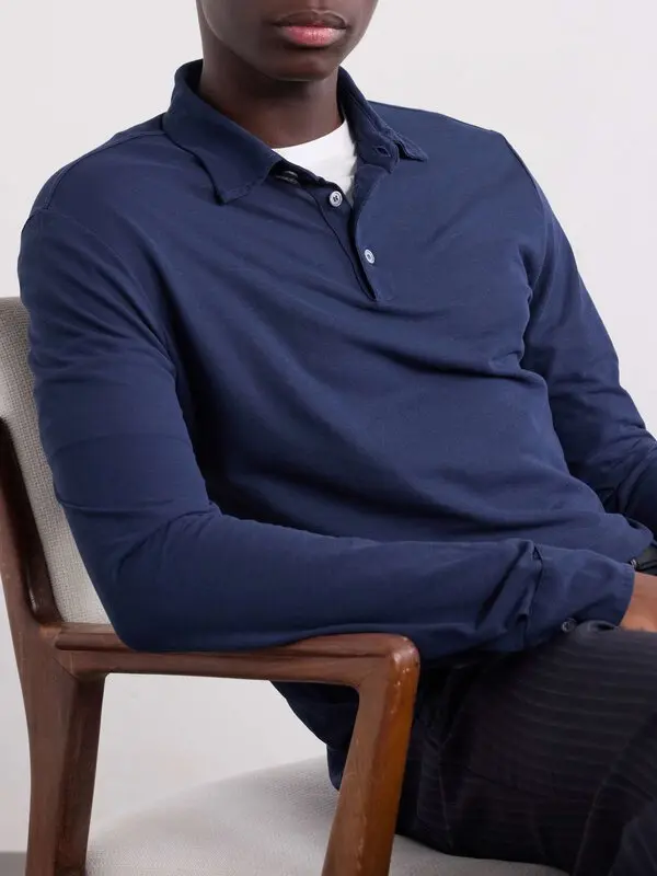 SLOWEAR Zanone Slim-fit Icecotton Piqué Polo Shirt