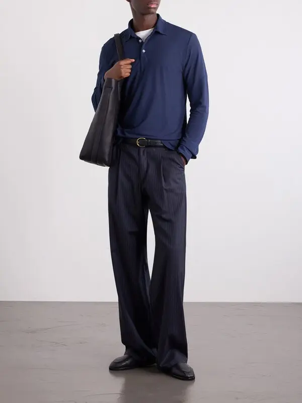 SLOWEAR Zanone Slim-fit Icecotton Piqué Polo Shirt - Blue
