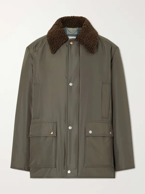 MAISON MARGIELA Hunting Plush-trimmed Shell Jacket
