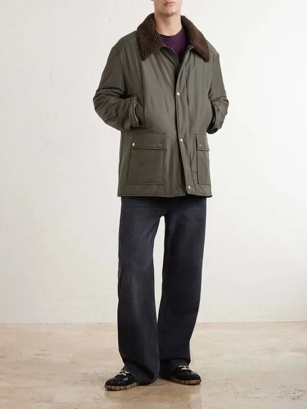 MAISON MARGIELA Hunting Plush-trimmed Shell Jacket