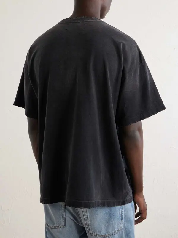 SATOSHI NAKAMOTO Escape Reality Logo-printed Cotton-jersey T-shirt
