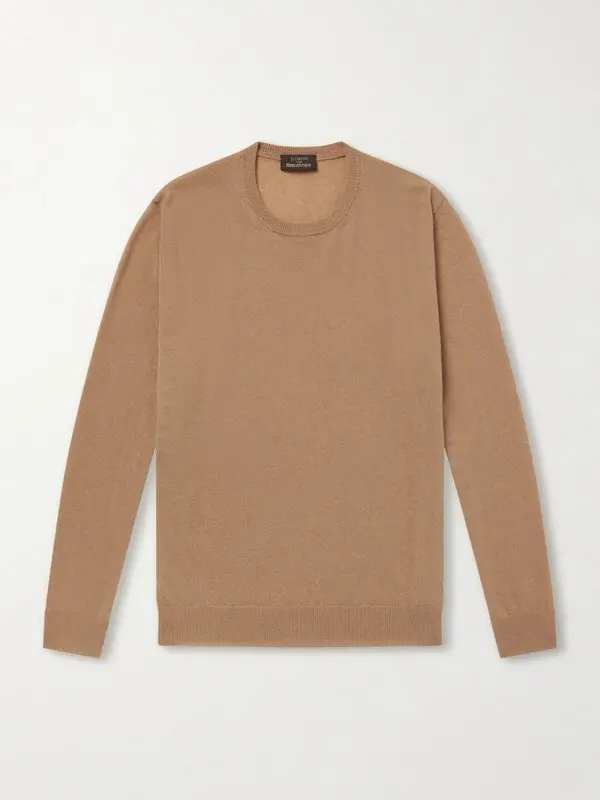 SLOWEAR Zanone Cashmere-blend Crew Neck Sweater