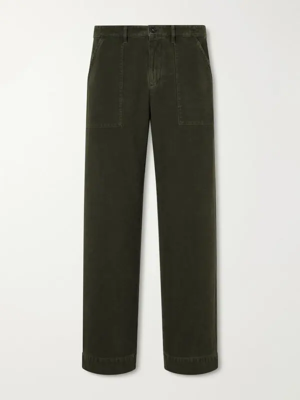 Massimo Alba New Ragata Straight-leg Brushed Cotton Trousers