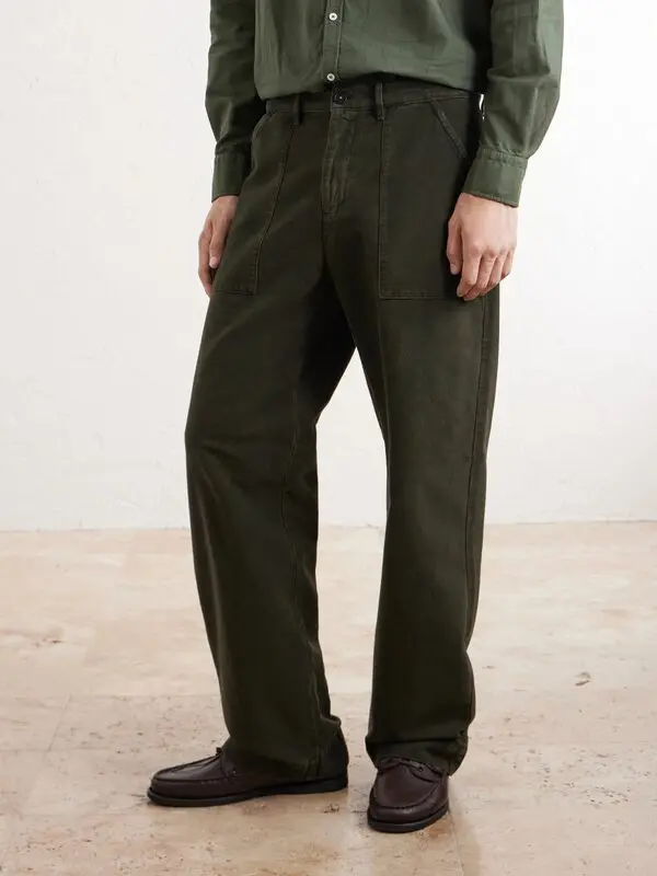 Massimo Alba New Ragata Straight-leg Brushed Cotton Trousers