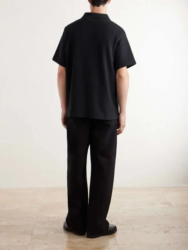 FRAME Cotton-piqué Polo Shirt