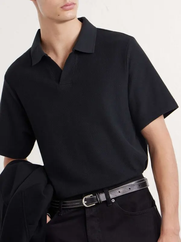 FRAME Cotton-piqué Polo Shirt
