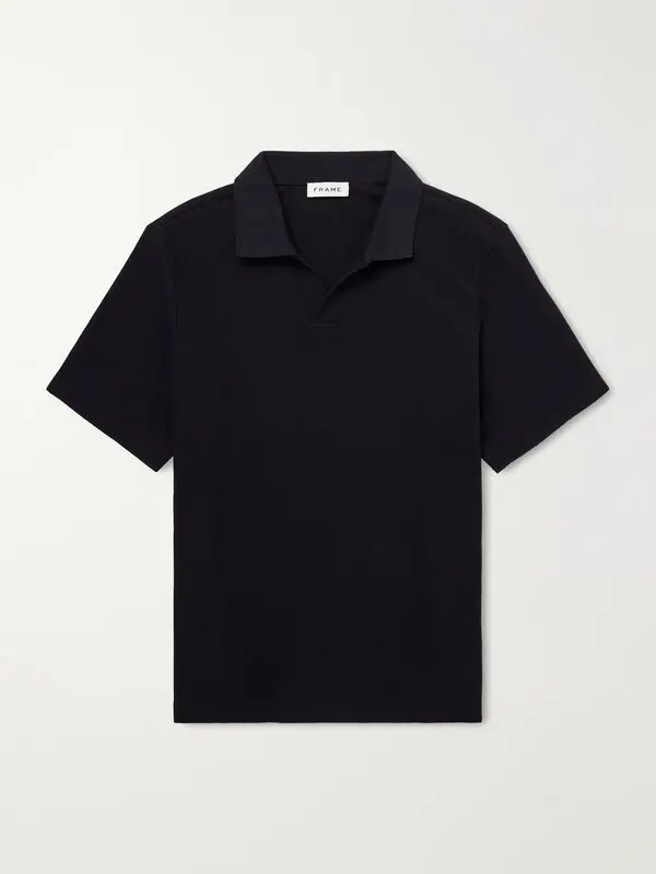 FRAME Cotton-piqué Polo Shirt