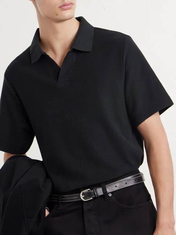 FRAME Cotton-piqué Polo Shirt