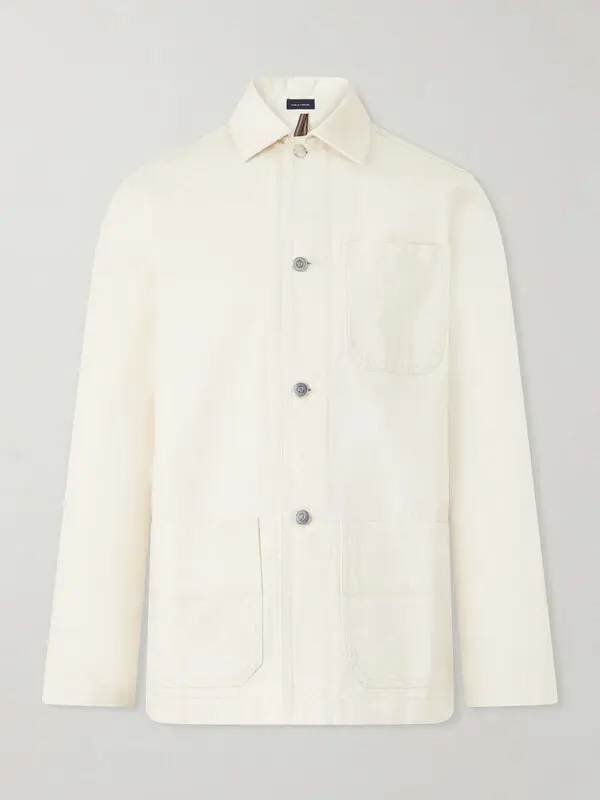 DRAKE'S Denim Overshirt