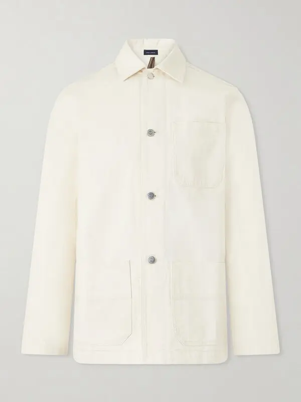 DRAKE'S Denim Overshirt
