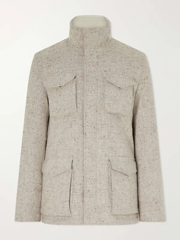 Herno Virgin Wool-tweed Field Jacket