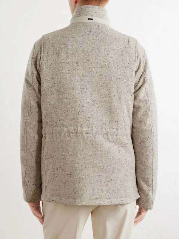 Herno Virgin Wool-tweed Field Jacket