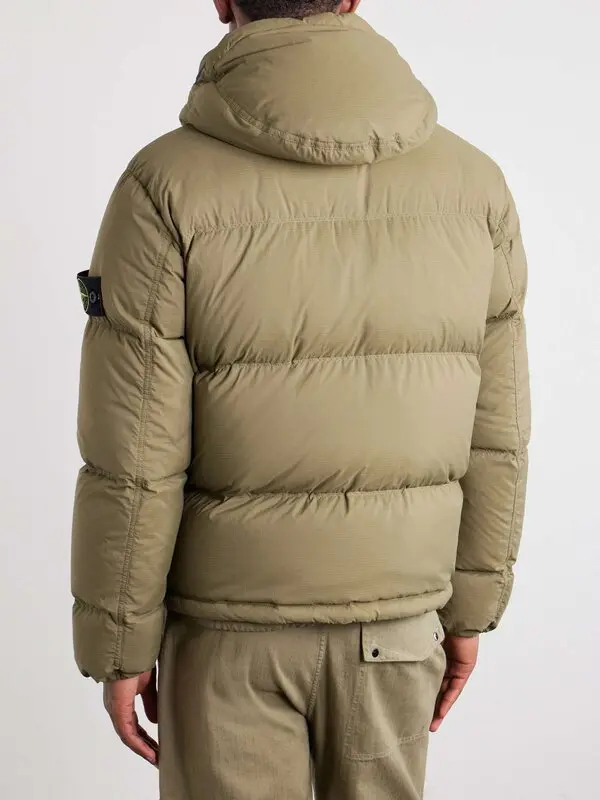 Stone Island Padded Quilted Cordura® Ripstop Hooded Down Jacket