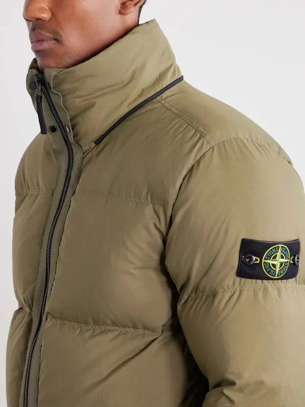 Stone Island Padded Quilted Cordura® Ripstop Hooded Down Jacket