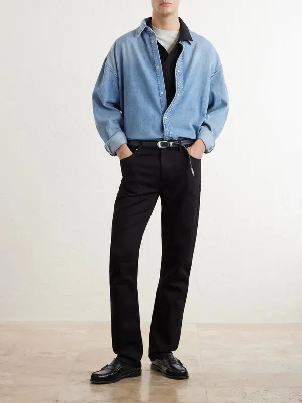 FRAME Modern Straight-leg Jeans - Black