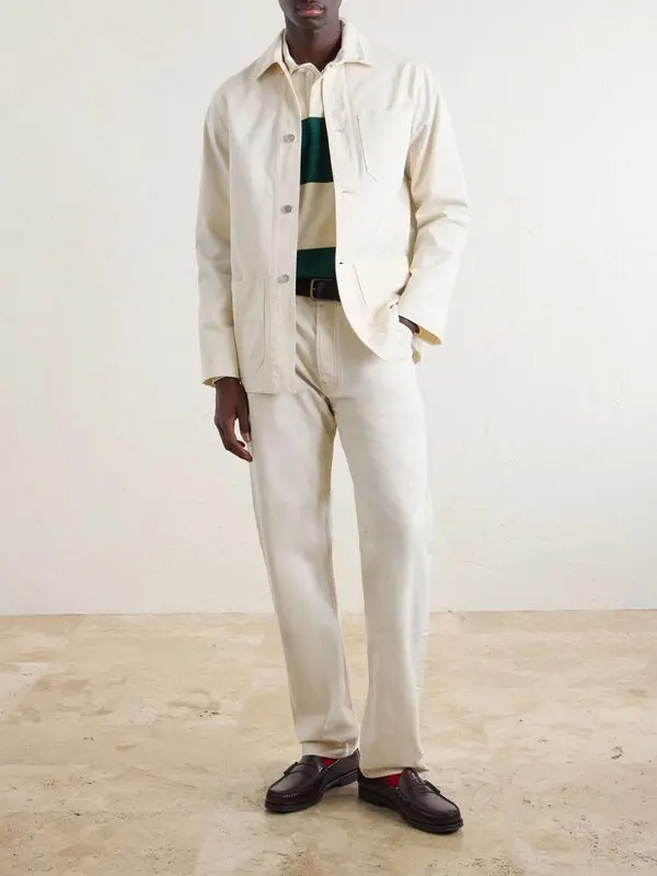 DRAKE'S Straight-leg Jeans - Ecru