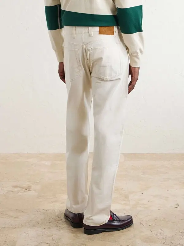 DRAKE'S Straight-leg Jeans - Ecru