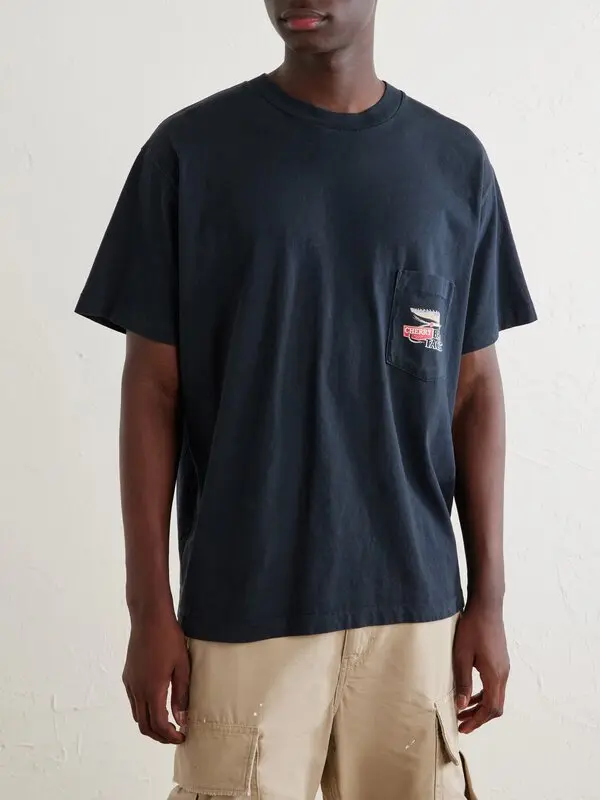 CHERRY LOS ANGELES Logo-printed Cotton-jersey T-shirt