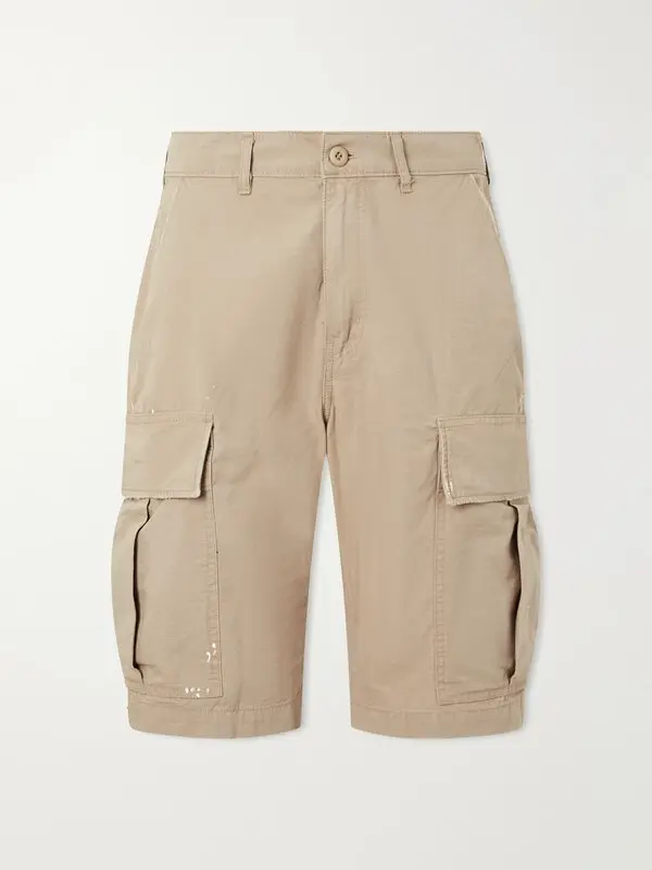 CHERRY LOS ANGELES Wide-leg Cotton Cargo Shorts