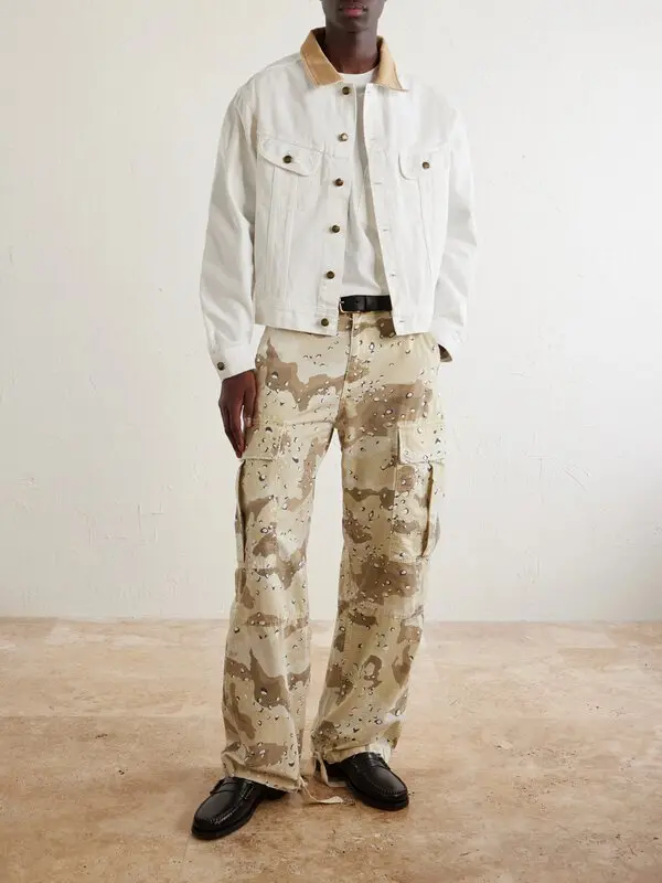 CHERRY LOS ANGELES Wide-leg Camouflage Cargo Trousers