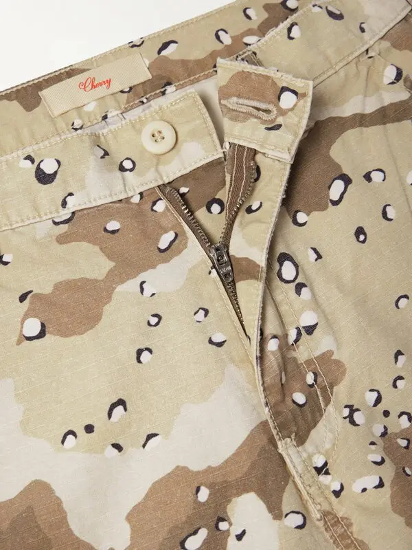 CHERRY LOS ANGELES Wide-leg Camouflage Cargo Trousers