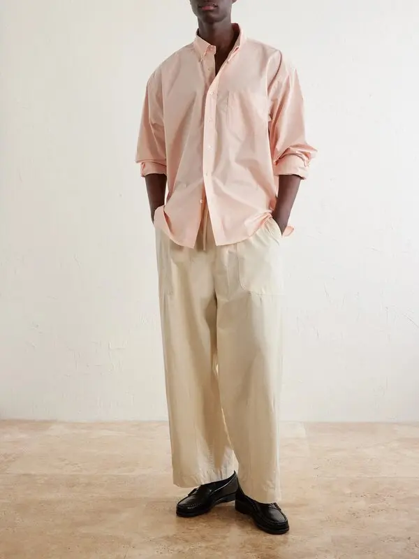 CHERRY LOS ANGELES Button-down Cotton-poplin Shirt