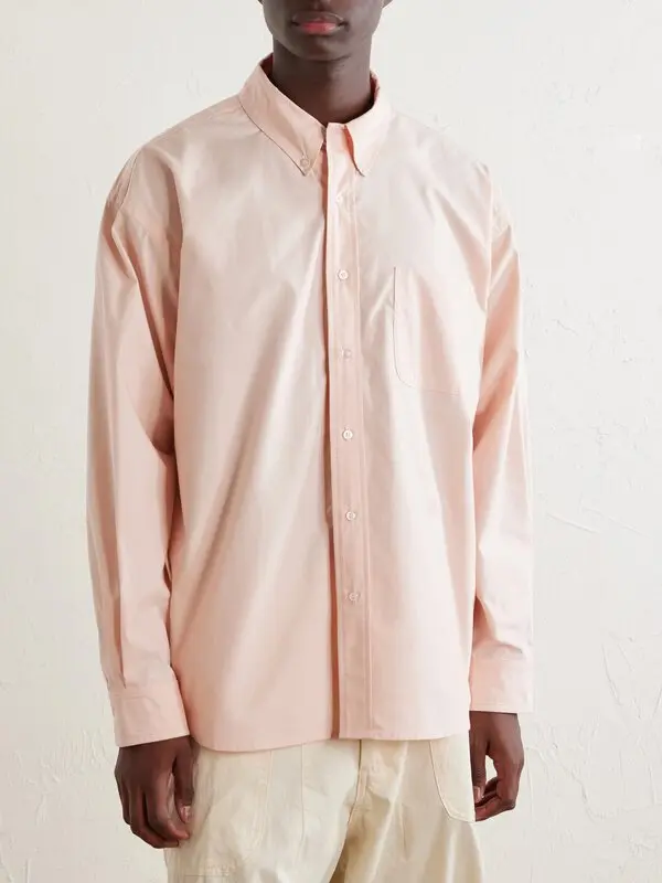 CHERRY LOS ANGELES Button-down Cotton-poplin Shirt