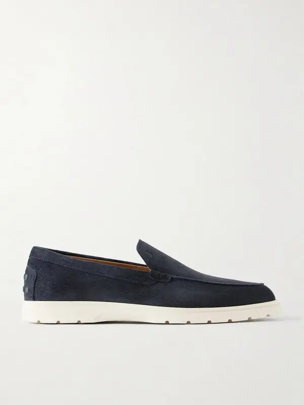 TOD'S Gommino Suede Loafers - Blue