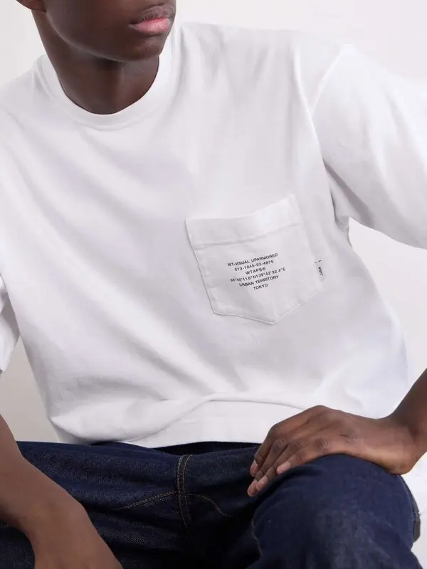 WTAPS® Logo-appliquéd Printed Cotton-jersey T-shirt