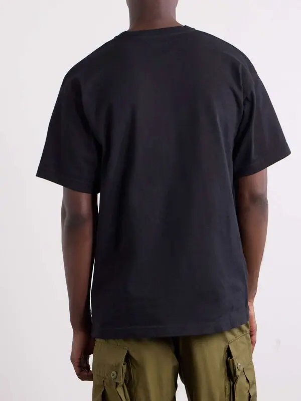 WTAPS® Logo-appliquéd Printed Cotton-jersey T-shirt