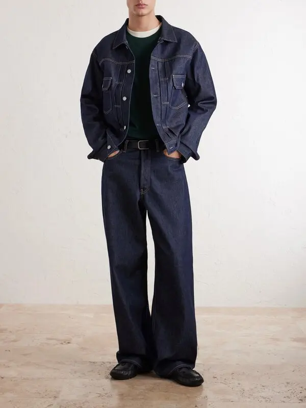 Acne Studios Cropped Denim Trucker Jacket