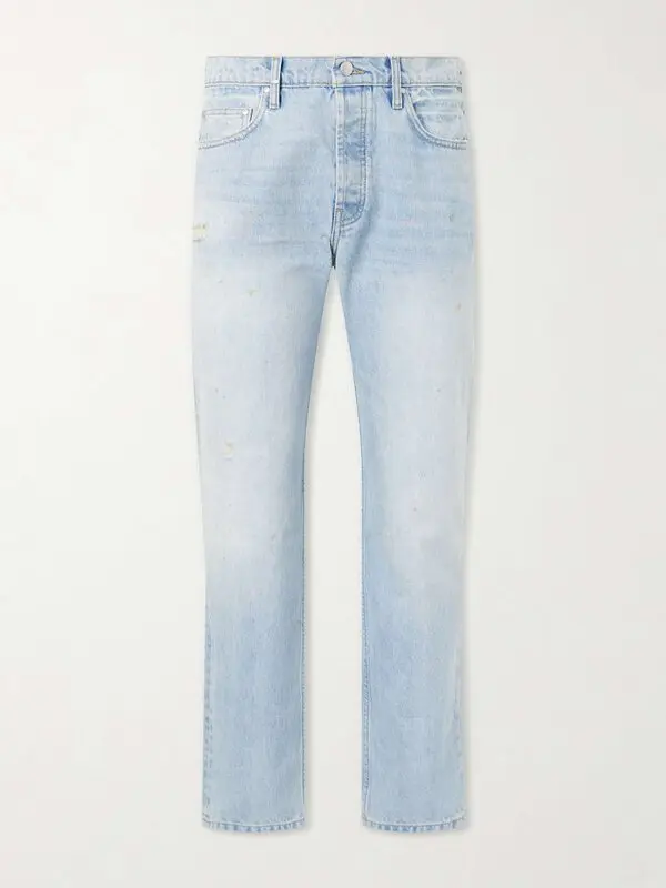 CHERRY LOS ANGELES Straight-leg Distressed Jeans