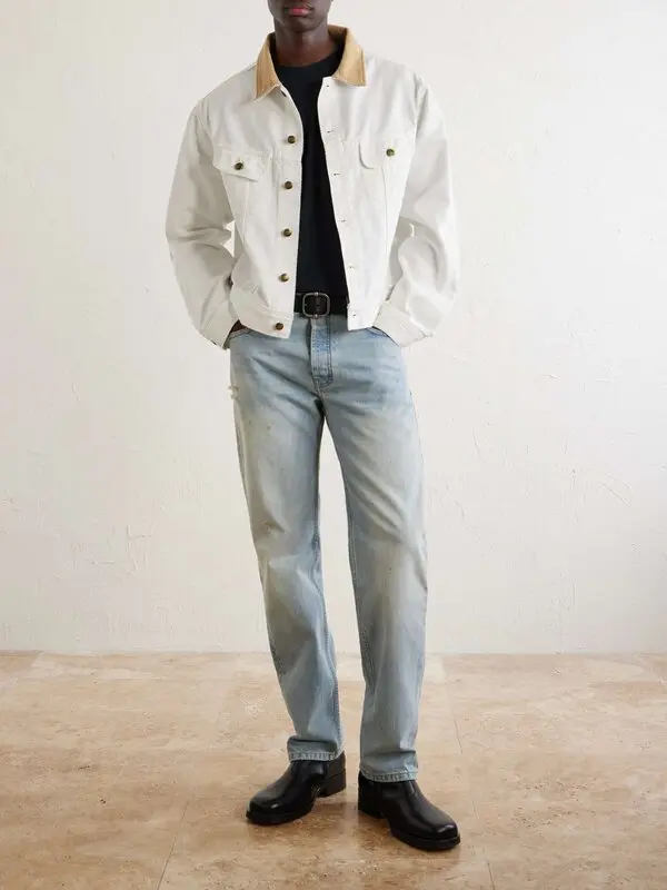 CHERRY LOS ANGELES Straight-leg Distressed Jeans