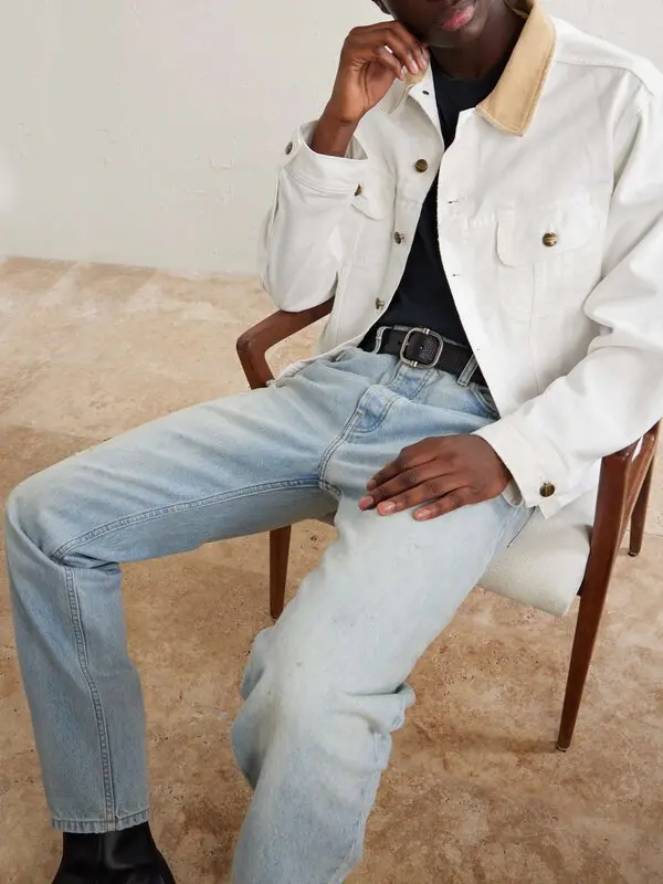 CHERRY LOS ANGELES Straight-leg Distressed Jeans